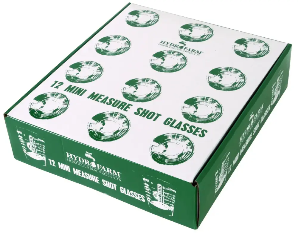 Hydrofarm HGMMSG Mini Measure Shot Glass For Precise Liquid Measurement ...